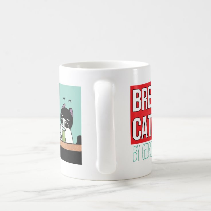 Breaking Cat News logo and desk mug | Zazzle
