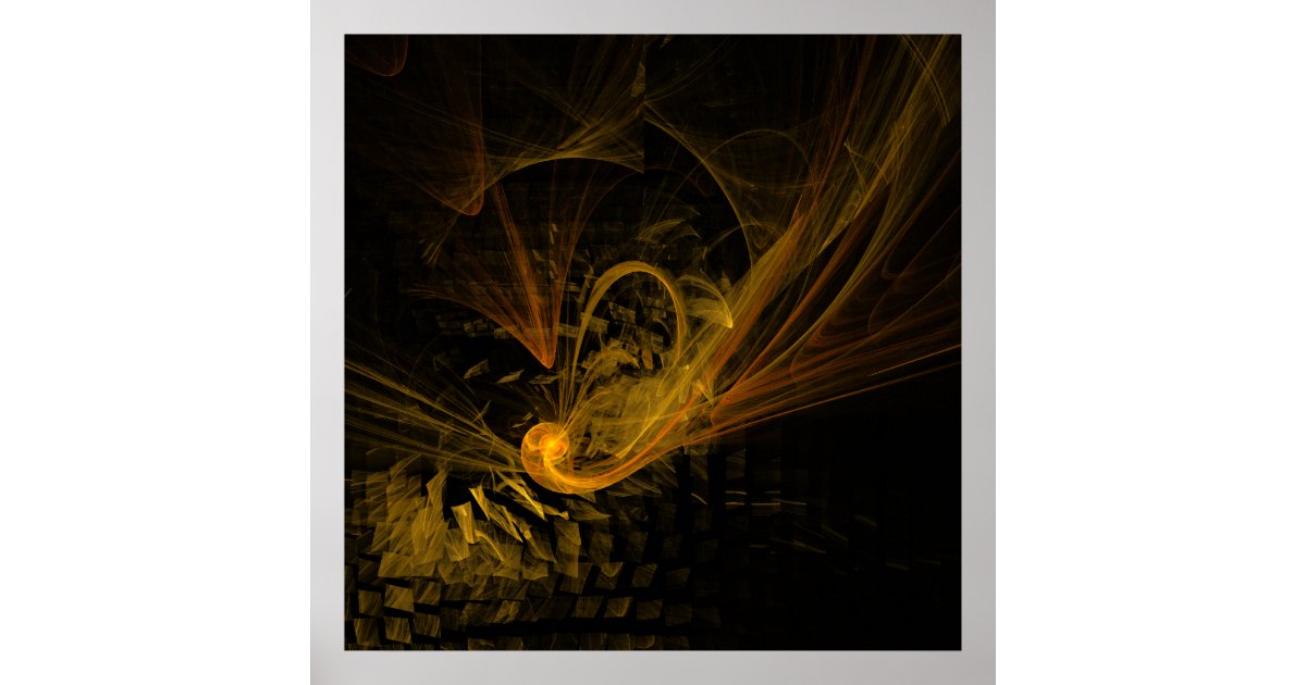 Breaking Point Abstract Art Poster | Zazzle.com