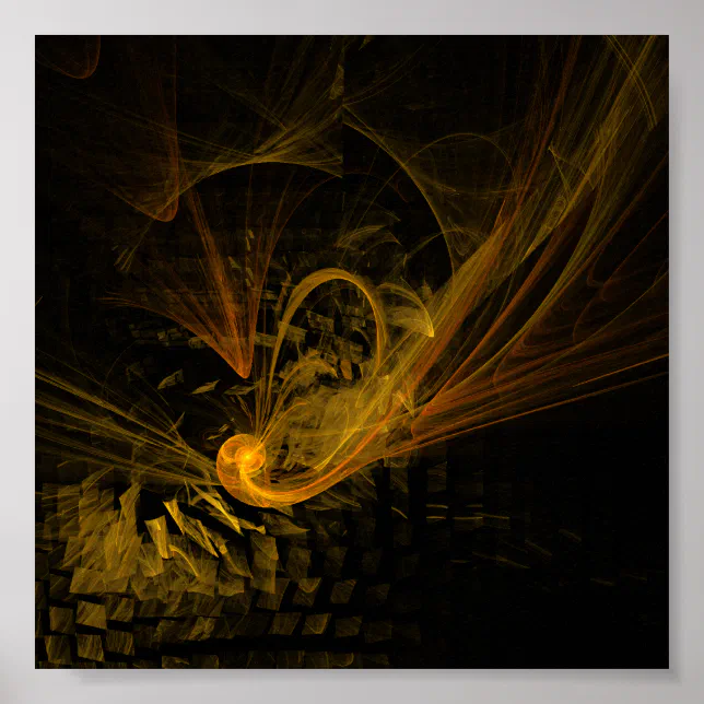 Breaking Point Abstract Art Poster | Zazzle