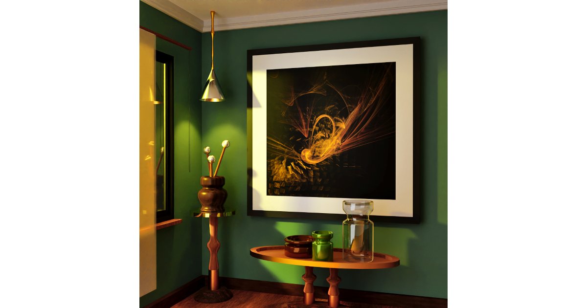 Breaking Point Abstract Art Poster | Zazzle