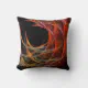 Breaking the Circle Vortex of Fire Abstract Art Throw Pillow | Zazzle