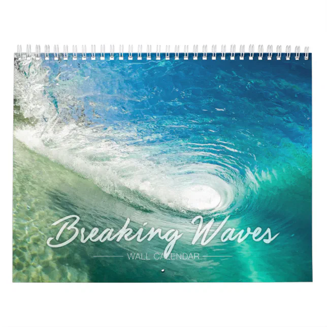 Breaking Waves Wall Calendar | Zazzle