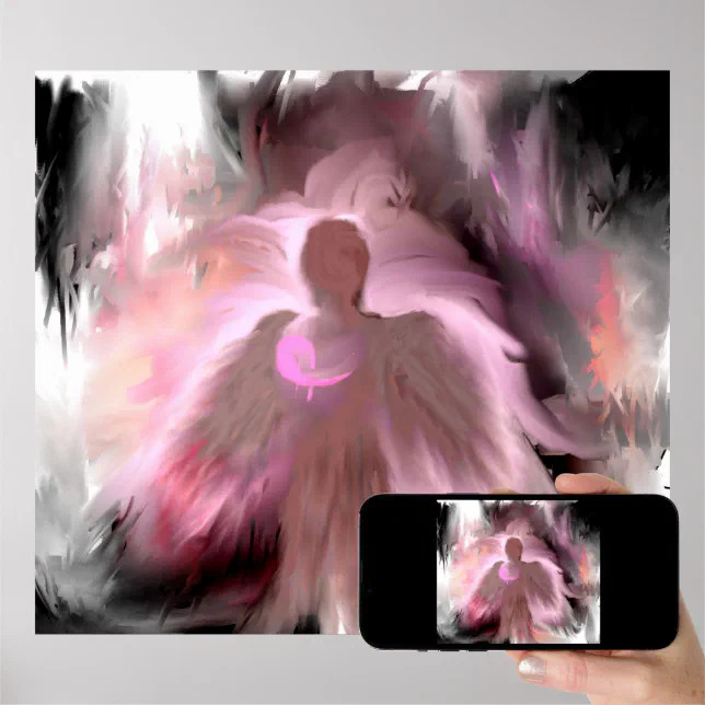 Breast Cancer Angel Poster | Zazzle