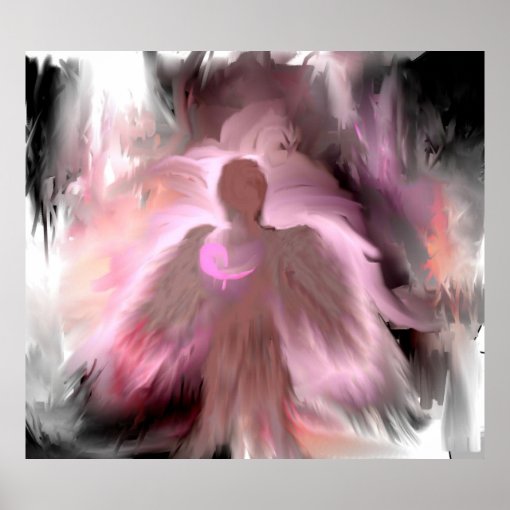 Breast Cancer Angel Poster | Zazzle