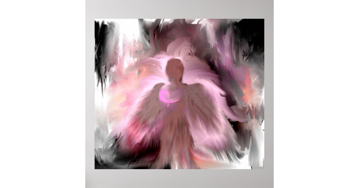 Breast Cancer Angel Poster | Zazzle