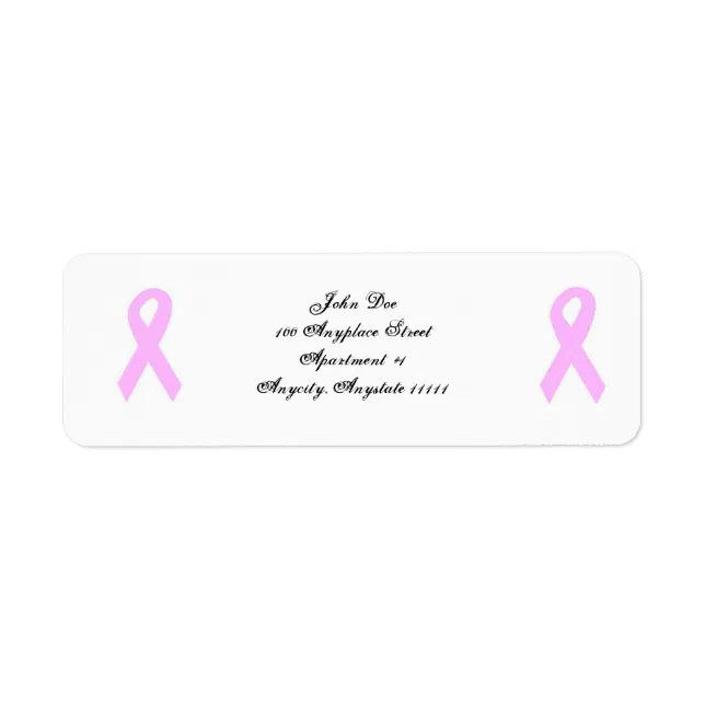 Breast Cancer Awareness Address Return Label | Zazzle