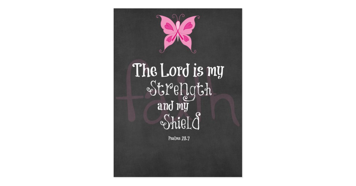 Breast Cancer Awareness Bible Verse Postcard