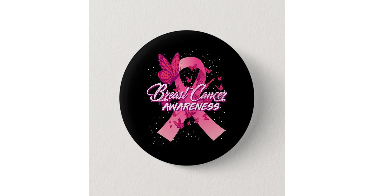 Breast Cancer Awareness Button | Zazzle