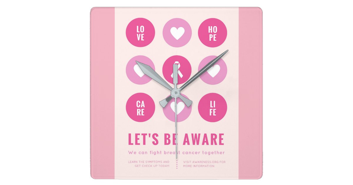 Breast Cancer Awareness Clock | Zazzle.com