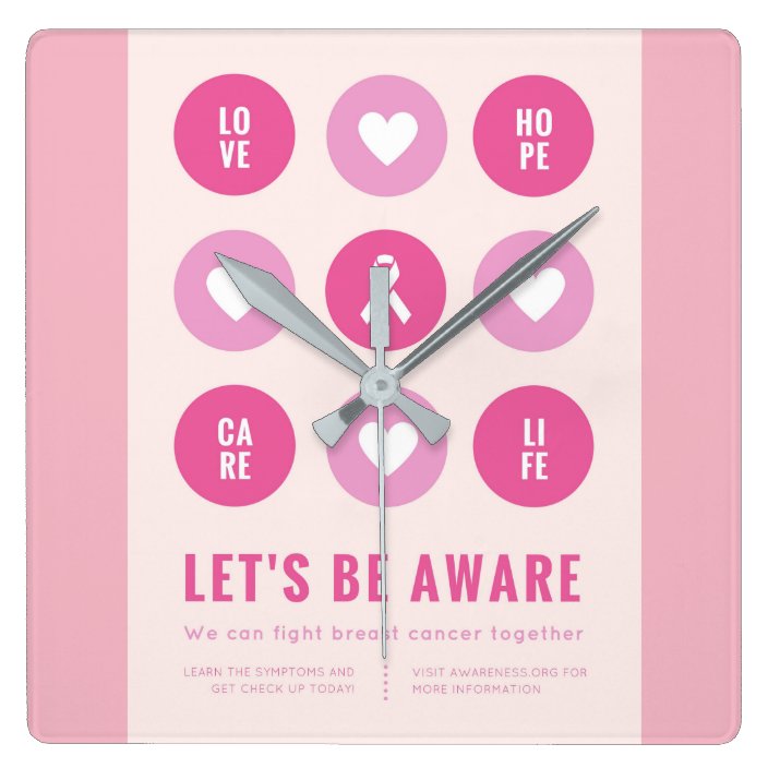 Breast Cancer Awareness Clock | Zazzle.com