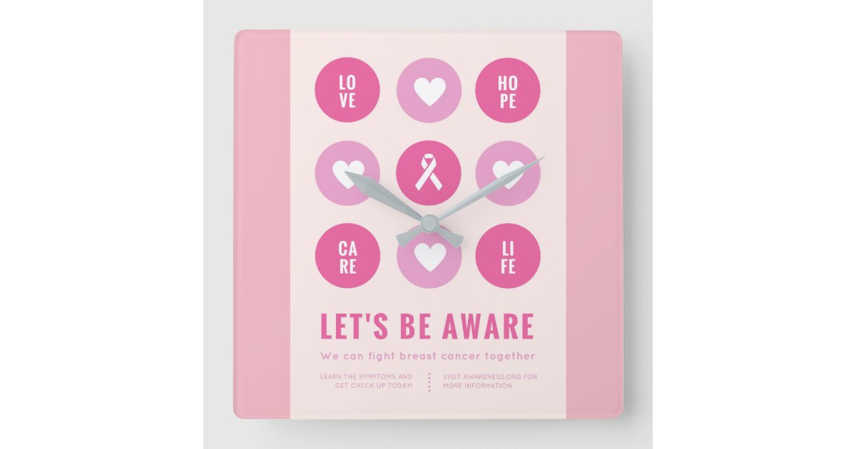 Breast Cancer Awareness Clock | Zazzle