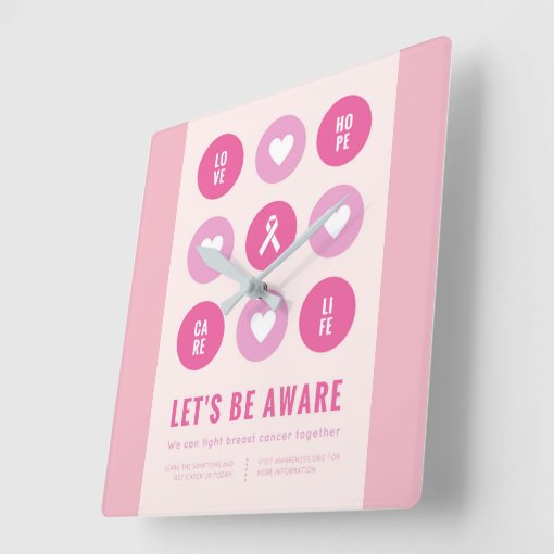 Breast Cancer Awareness Clock | Zazzle