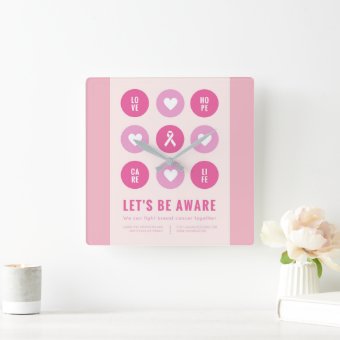Breast Cancer Awareness Clock | Zazzle