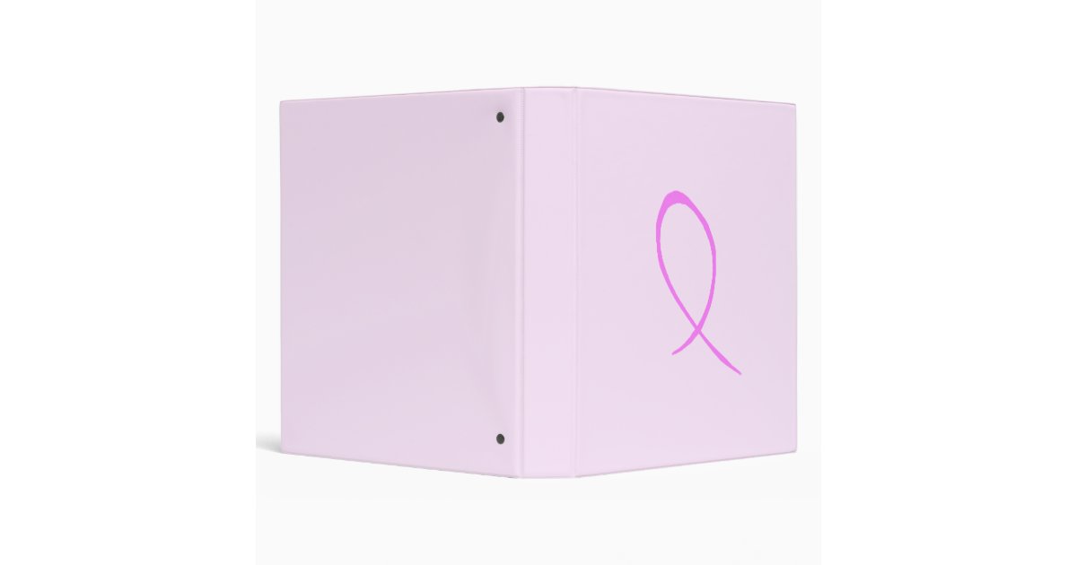 Breast Cancer Awareness Customizable Binder | Zazzle