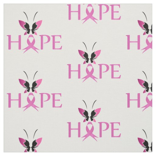 Breast cancer awareness fabric | Zazzle