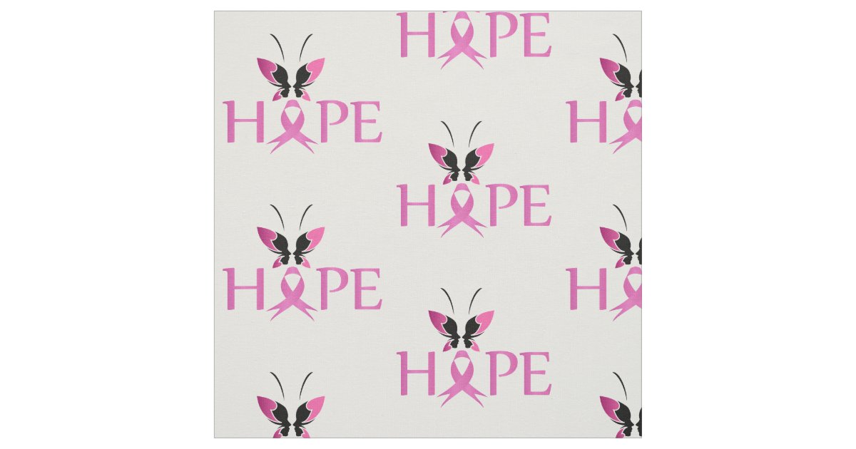 Breast cancer awareness fabric | Zazzle