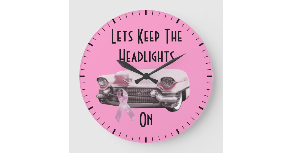 Breast Cancer Awareness Large Clock | Zazzle