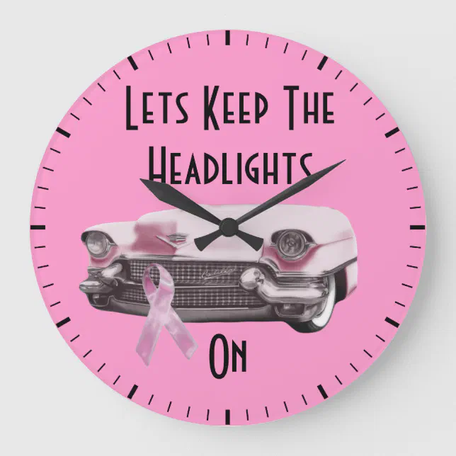 Breast Cancer Awareness Large Clock | Zazzle