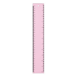 Breast cancer awareness month light pink solid ruler | Zazzle