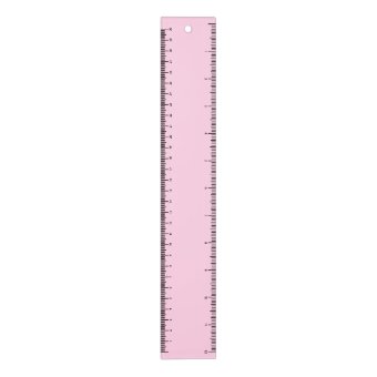 Breast cancer awareness month light pink solid ruler | Zazzle
