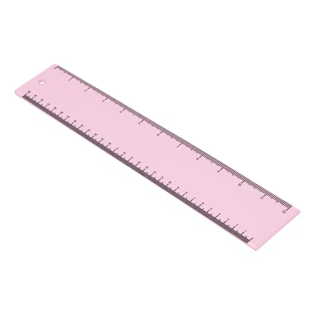 Breast cancer awareness month light pink solid ruler | Zazzle