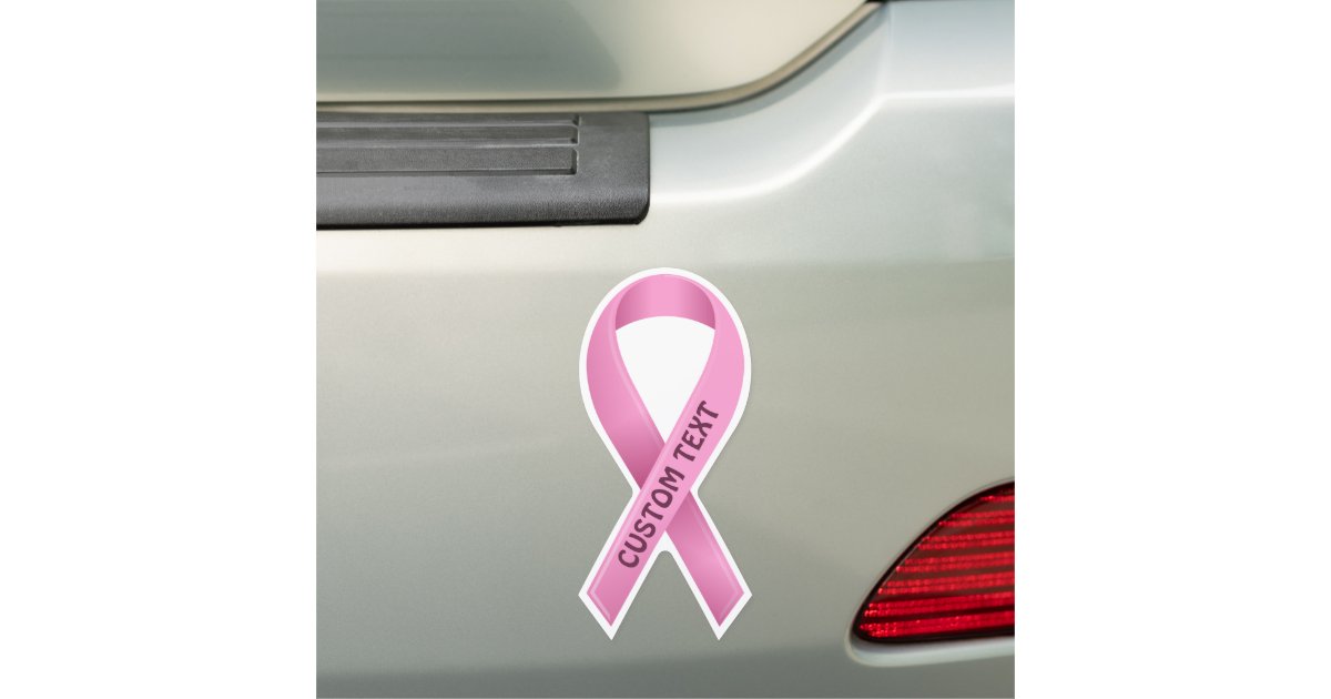 Breast Cancer Awareness Pink Ribbon Car Magnet | Zazzle