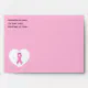 Breast Cancer Awareness Pink Ribbon Envelope | Zazzle