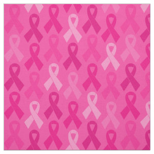 Pink Ribbon - Breast Cancer Awareness Fabric | Zazzle