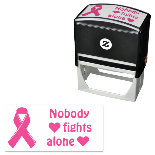 Breast Cancer Awareness Pink Ribbon Self-inking Stamp | Zazzle