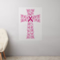 Breast Cancer Awareness Ribbon Cross Wall Decal | Zazzle