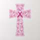 Breast Cancer Awareness Ribbon Cross Wall Decal | Zazzle
