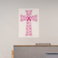 Breast Cancer Awareness Ribbon Cross Wall Decal | Zazzle
