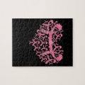 Breast Cancer Awareness Ribbon Pink Survivor Jigsaw Puzzle | Zazzle