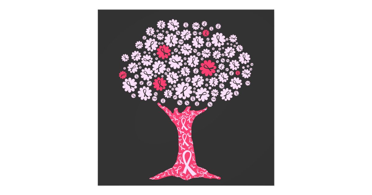Breast Cancer Awareness Tree Photo Print | Zazzle