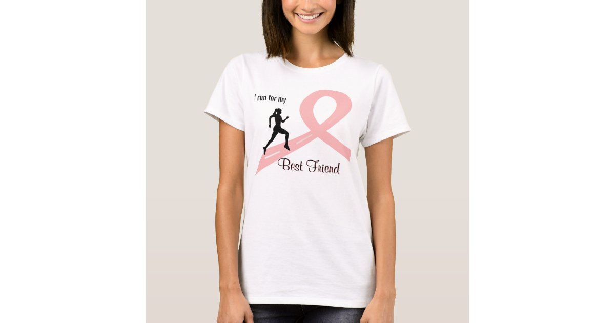 Breast Cancer Awareness Woman Runner Shirt | Zazzle
