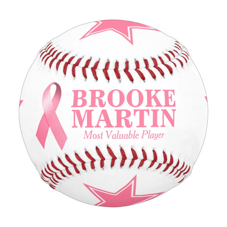 Breast Cancer Awareness Your Foundation Event Baseball | Zazzle