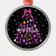 Breast Cancer Christmas Tree Metal Ornament | Zazzle