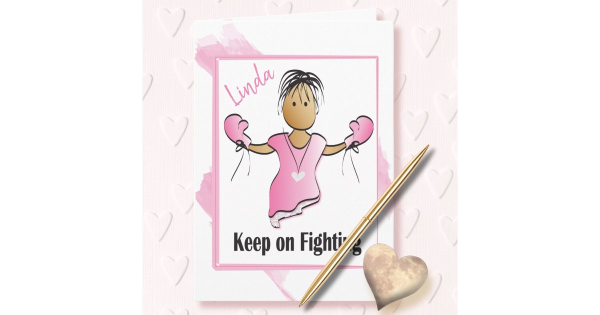 Breast Cancer Encouragement Card for Her | Zazzle