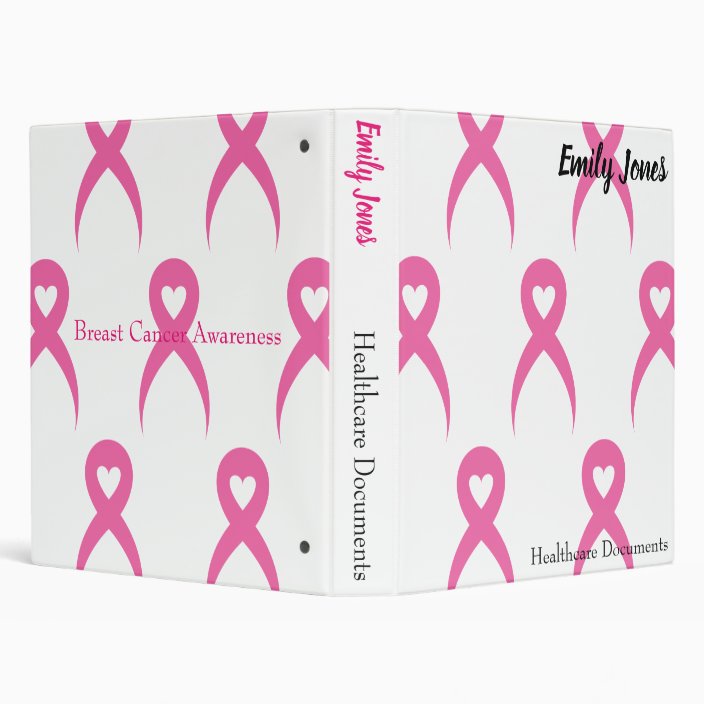 Breast Cancer Healthcare Documents binder | Zazzle.com