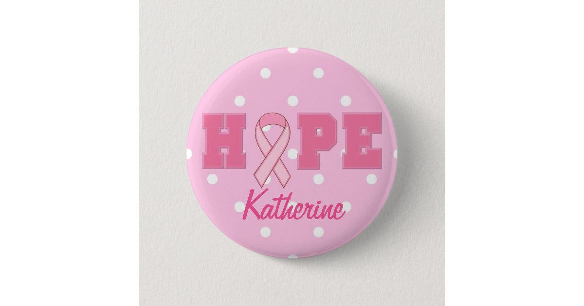 Breast Cancer Hope Button | Zazzle