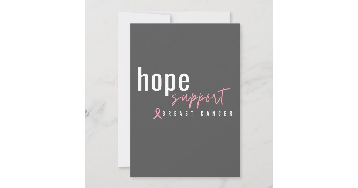 breast cancer. hope support Invitations | Zazzle