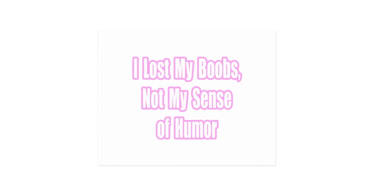 Breast Cancer Humor Postcard | Zazzle