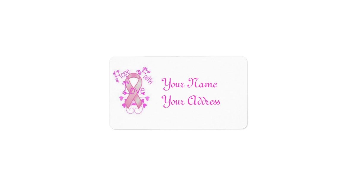 breast cancer label | Zazzle