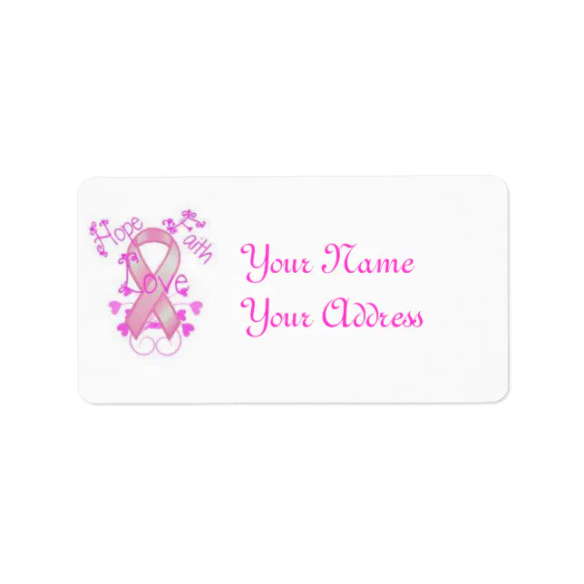 breast cancer label | Zazzle