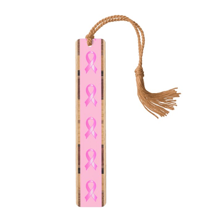 Breast Cancer Pink Awareness Ribbon Bookmark | Zazzle.com