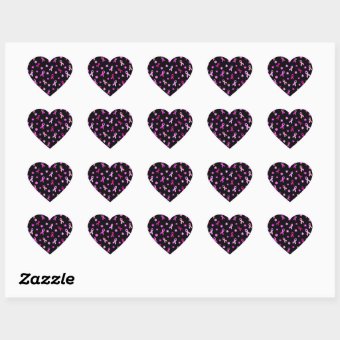 Breast Cancer Pink Ribbon Heart Sticker | Zazzle