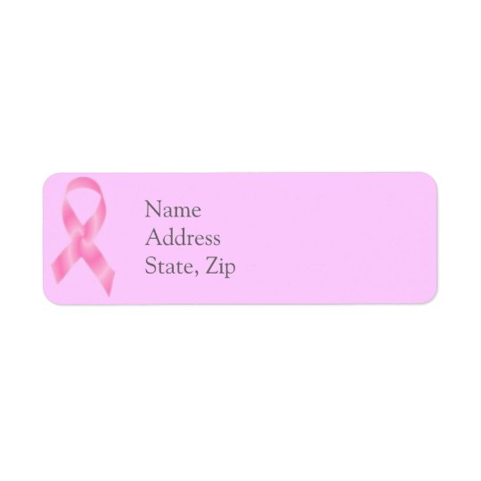 Breast Cancer Pink Ribbon labels | Zazzle.com