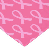 Breast Cancer Pink Ribbon Pattern Short Table Runner | Zazzle