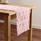 Breast Cancer Pink Ribbon Plaid Pattern Short Table Runner | Zazzle