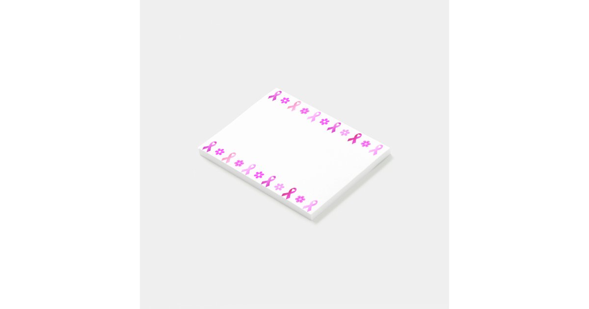 Breast Cancer Pink Ribbon Post-it Notes | Zazzle